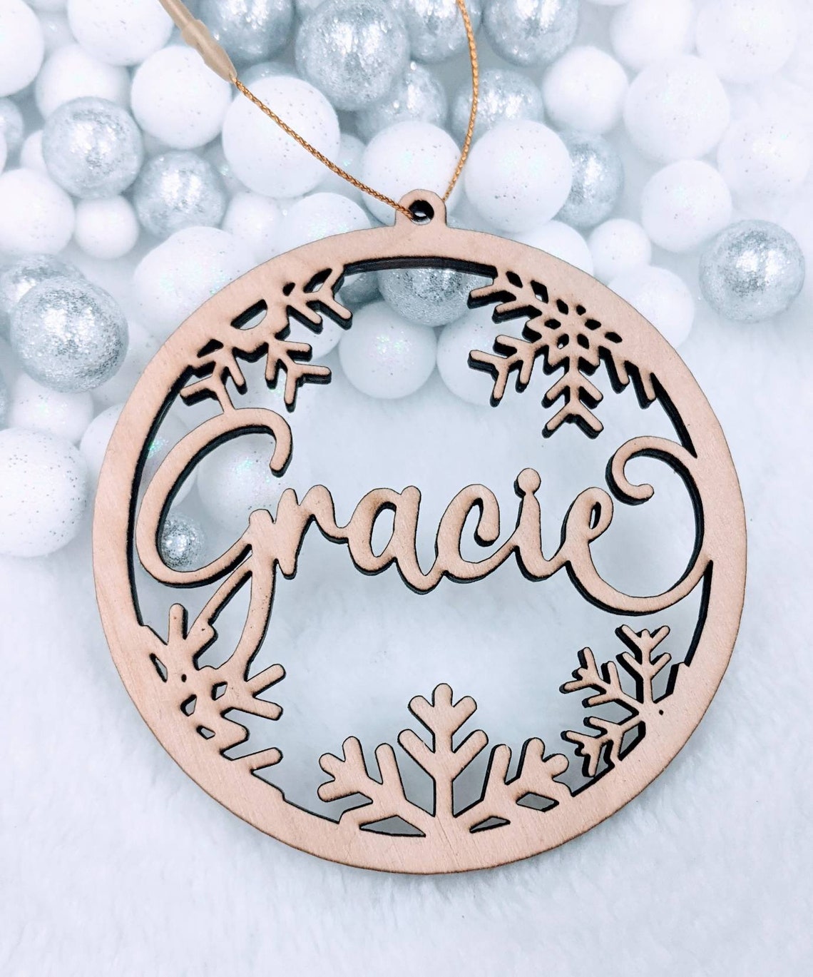 Christmas Wood or Acrylic Tree Ornament Gift Present Tags - Etsy