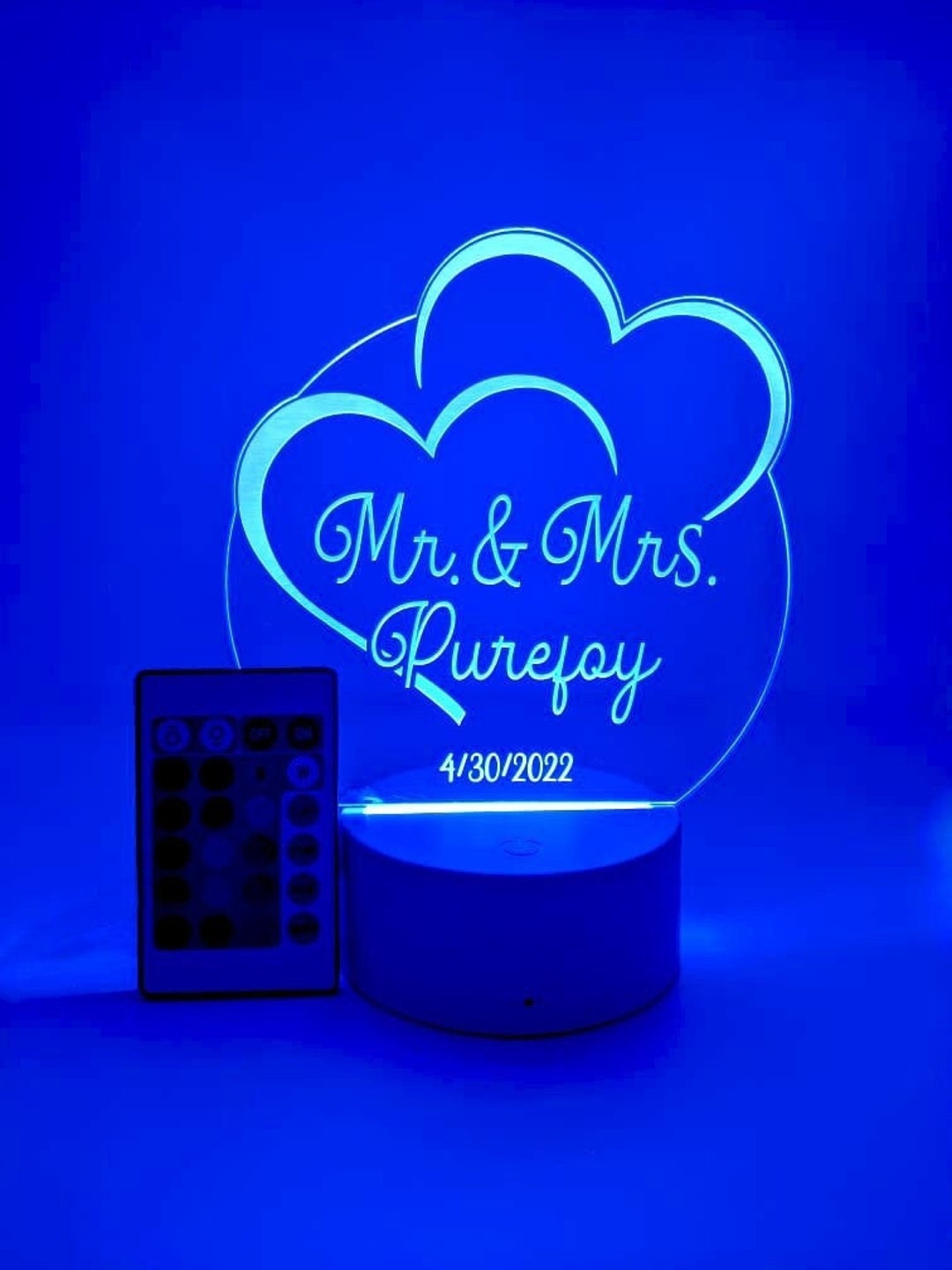 Custom LED Cake Topper, Wedding Lights, Decor, Birthday, Party ...