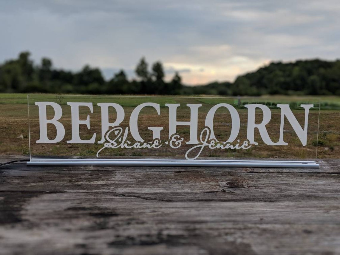 Elegant Wedding Head Table Sign Couple Gift Decoration LED - Etsy