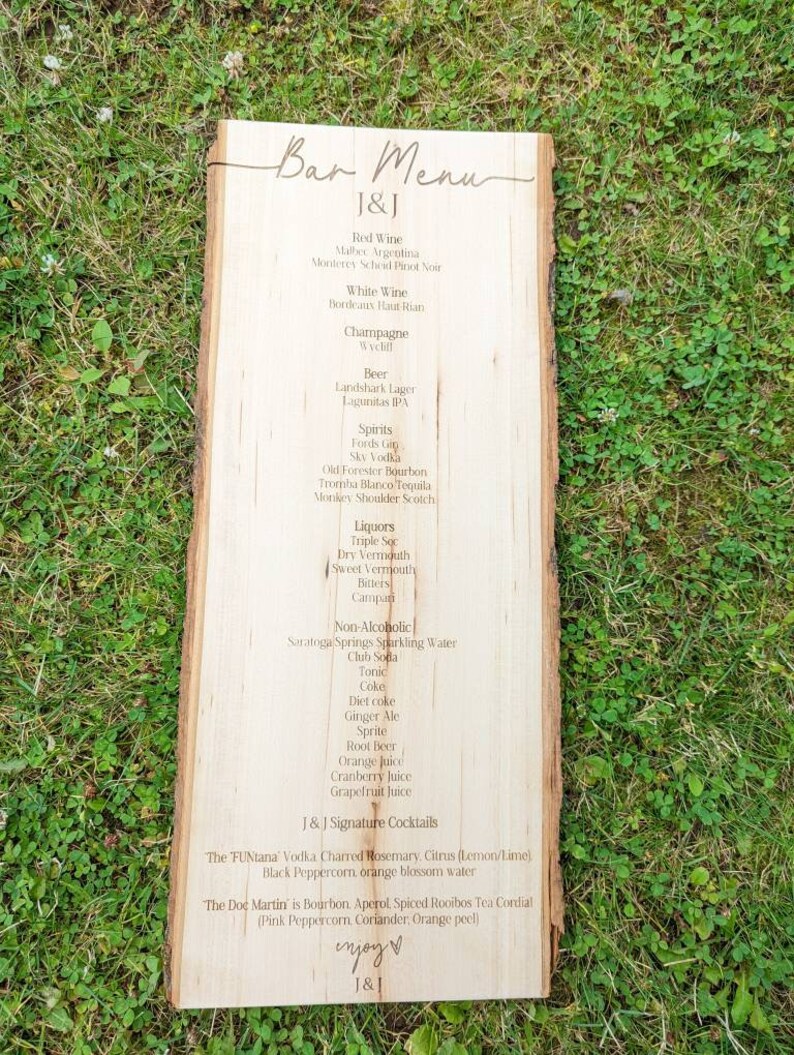 Rustic Wood Menu Signs Buffet Food Signs Wooden Sign Dinner - Etsy