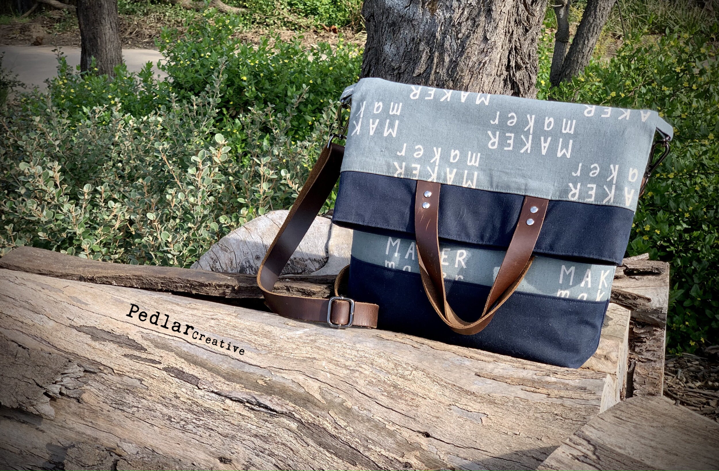 Pedlar Foldover Tote Bag PDF Sewing Pattern - Etsy