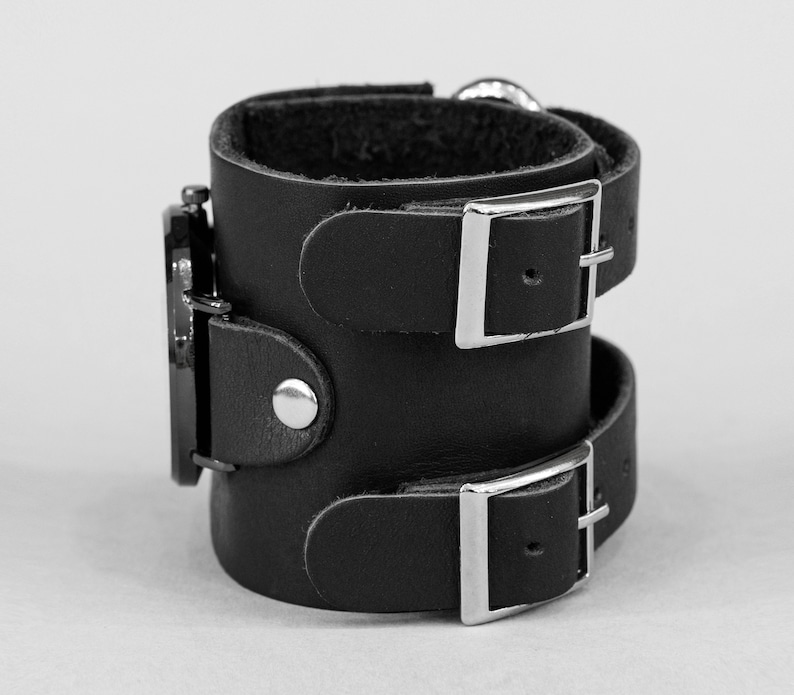 Wide Western Leather Watch Cuff Band for Men or Women for Lug 10mm 12mm ...