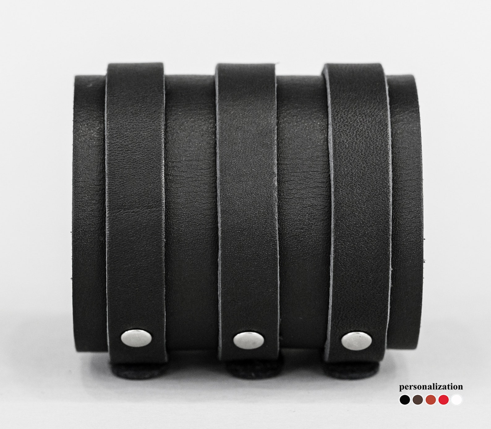 Wide Leather Wristbands Leather Wrist Cuff Leather - Etsy