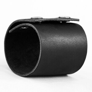 Wide Blank Leather Wristbands, Wide Leather Wrist Cuff Bracelet, Black Wide Leather Cuff ...