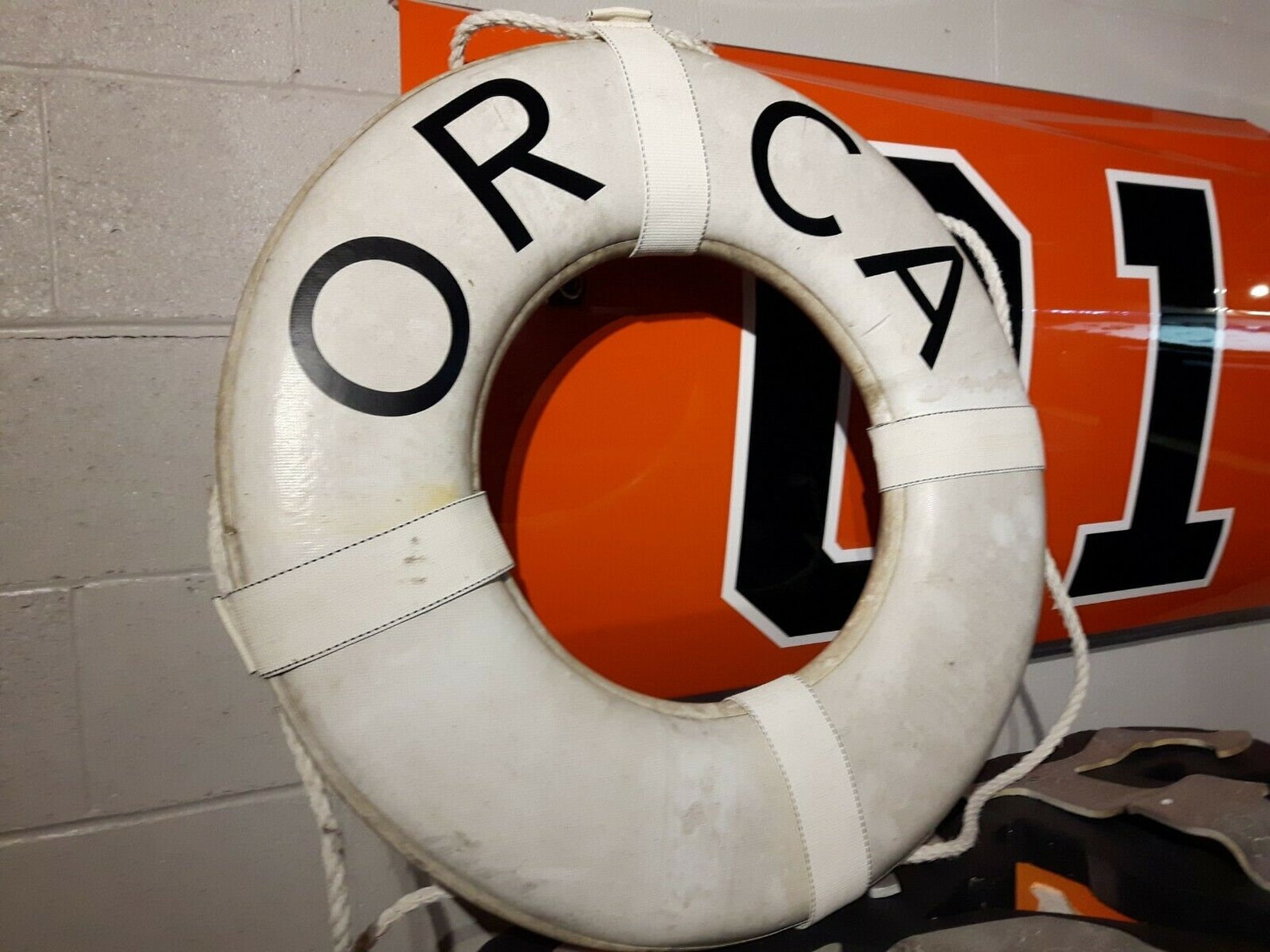 1:1 ORCA 24" JAWS Movie Prop Life Ring Replica Reproduction Decals ...