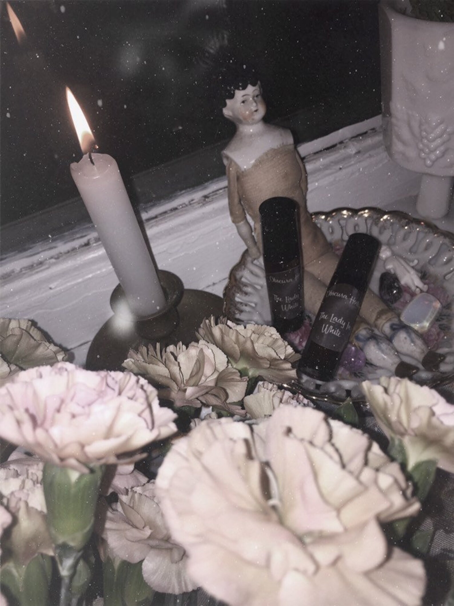 The Lady In White Ghost Perfume Haunting Perfume Carnation | Etsy