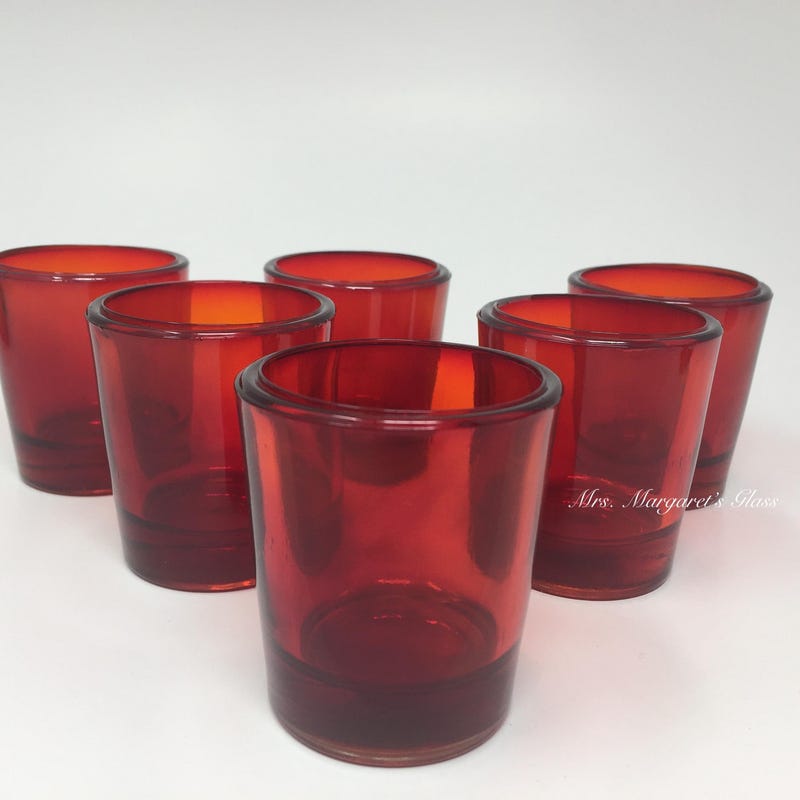 Ruby Red Candle Votives - Etsy