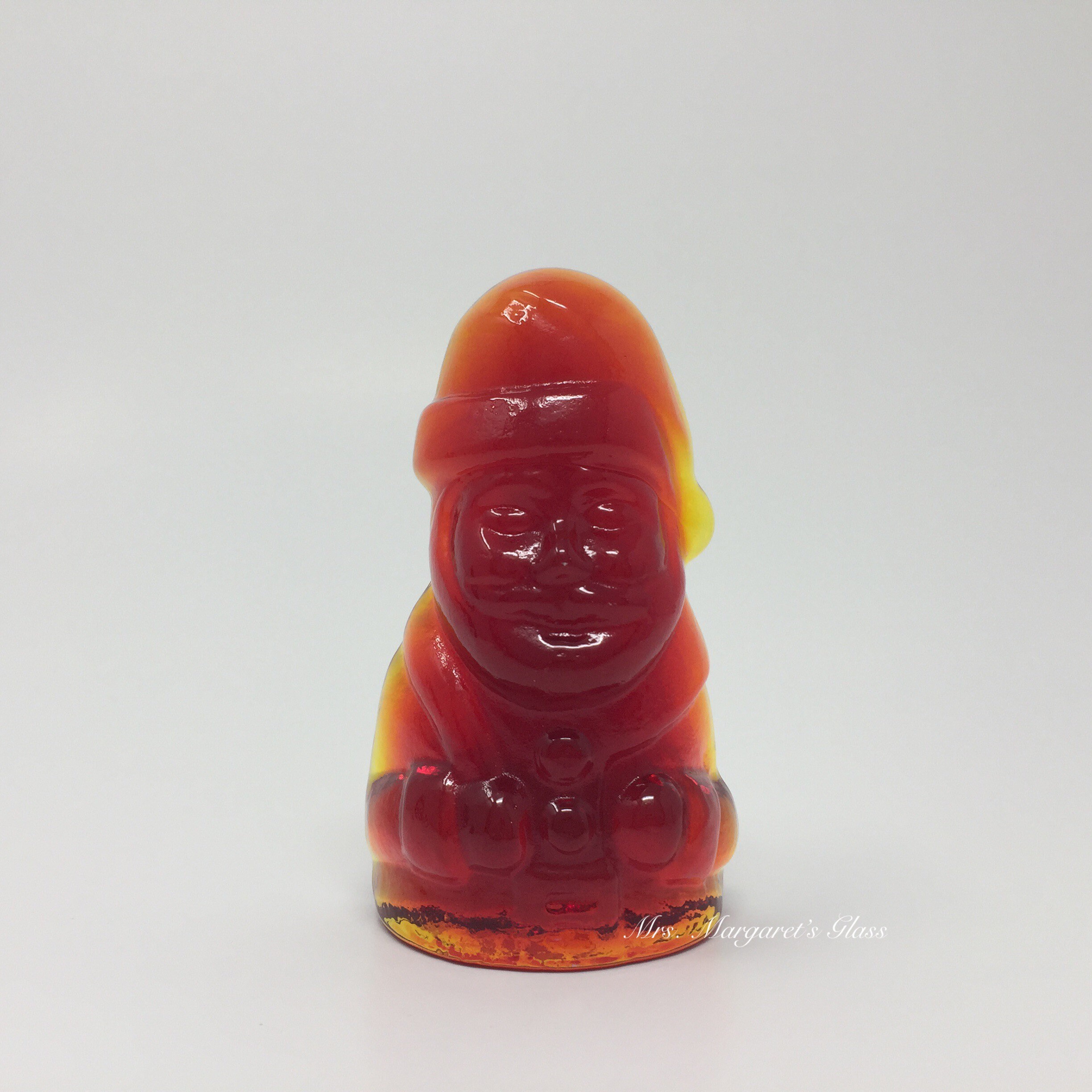 Blenko Glass Christmas Holiday Figurine Trio. Emerald Green | Etsy