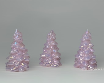 Set of Three. Mosser Glass 2.75" Jadeite Christmas Trees. - Etsy