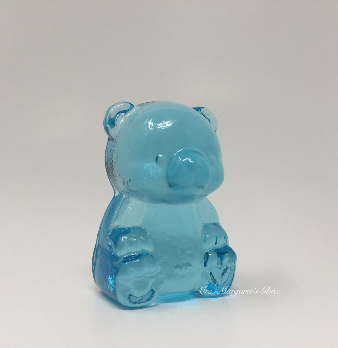 Wilkerson Glass Stardust Blue Gummy Bear Pink UV Glow - Etsy