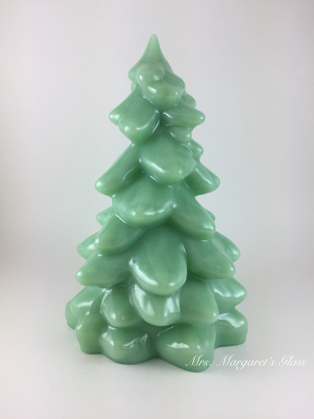 Mosser Glass Large 8" Jadeite Christmas Tree. - Etsy