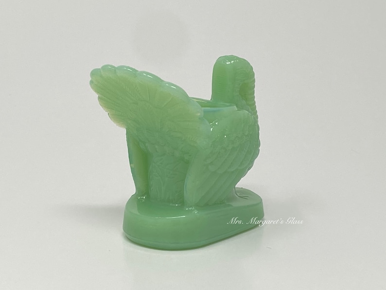 Mosser Glass Jadeite Turkey Toothpick Holder - Etsy