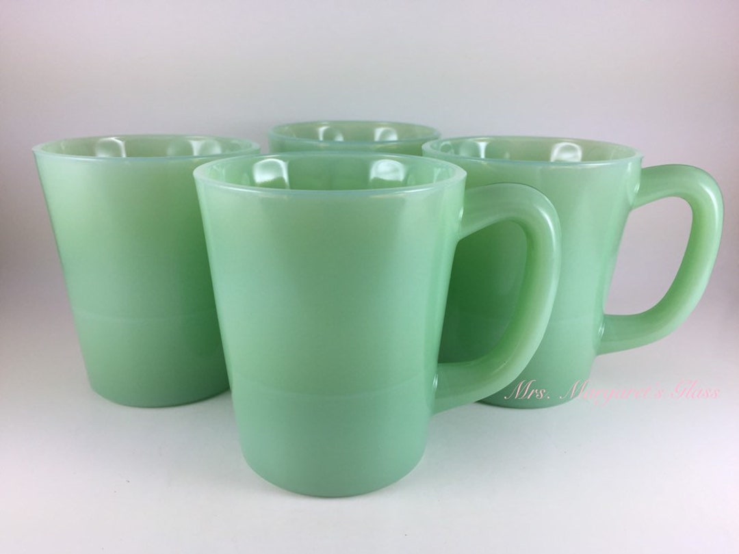 Set of Four. Mosser Glass Jadeite Mugs. - Etsy