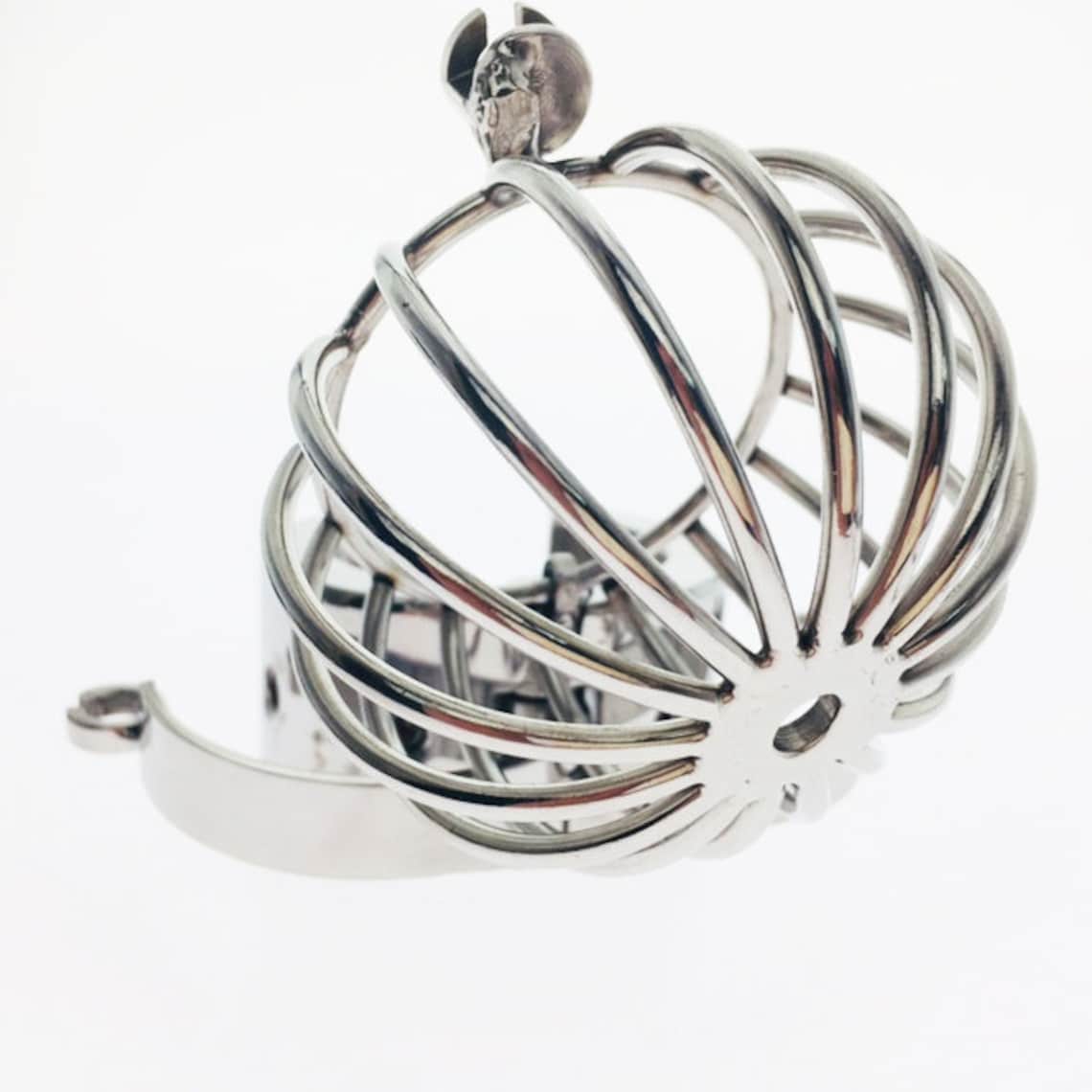 Ball stretcher cage for CBT play Heavy scrotum pendant for | Etsy