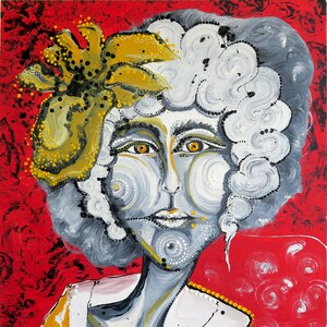 Pop Art Painting, Contemporary, Peculiar, Crazy Painting, 32x40 Creepy ...