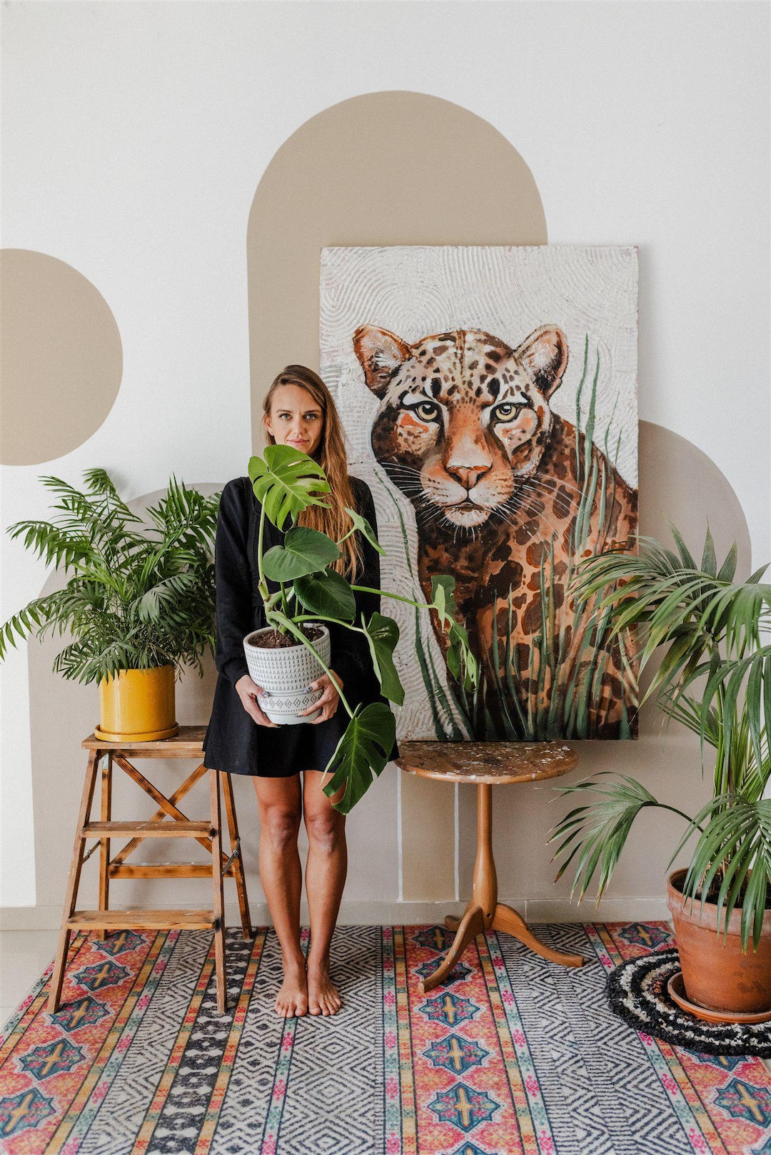 Leopard Canvas Wall Art - Animal Print Home Decor - Large Wildlife ...