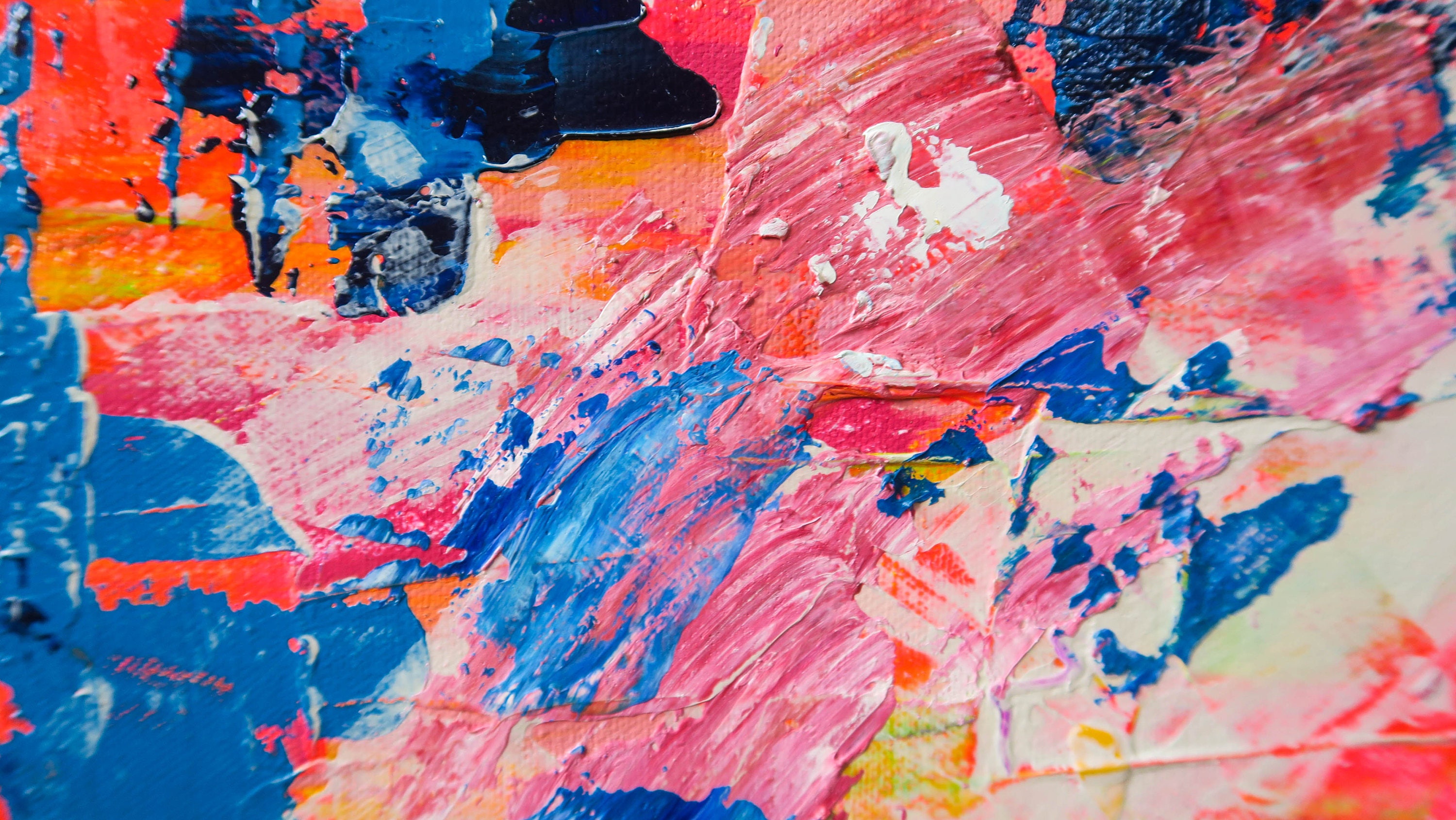 Colorful Painting On Canvas 47 x 35.5 | Etsy