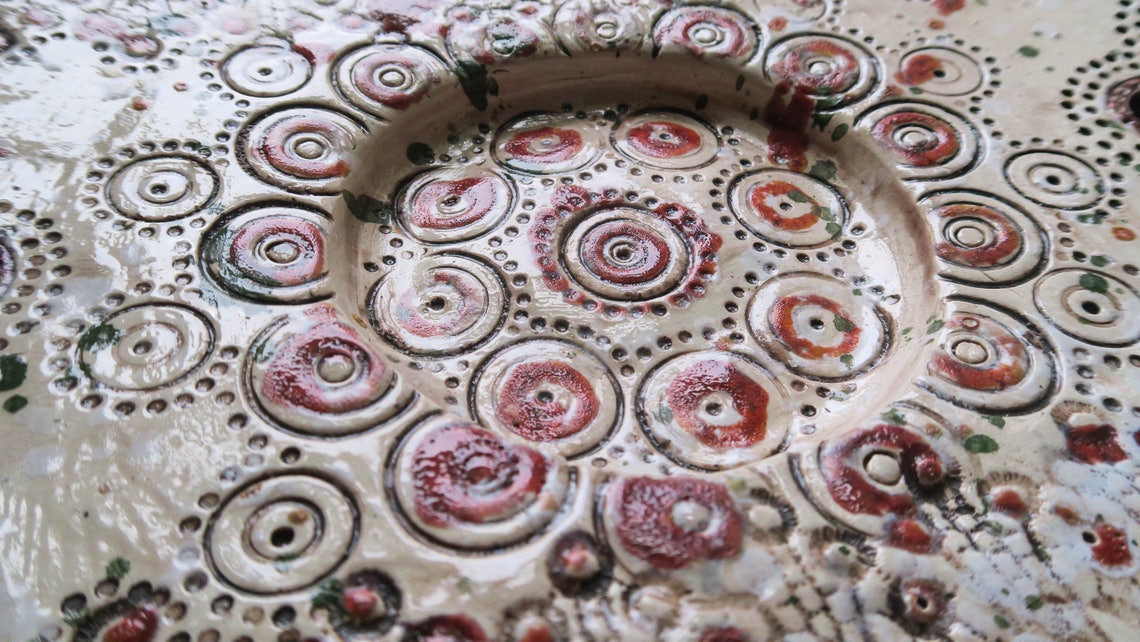 Large Ceramic Plate - Etsy