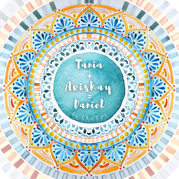 Mandala Name Art - Etsy