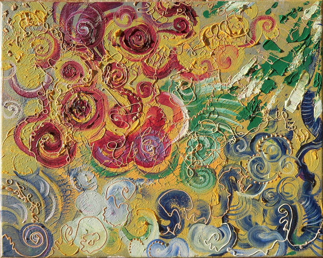 Original Art 18 X 14 Abstract Painting - Etsy