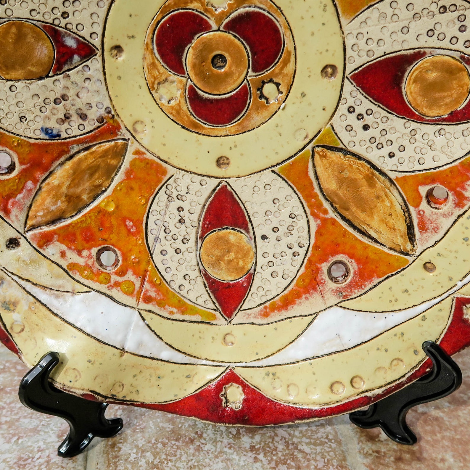 Mandala Plate Clay Plate Indian Dish Decorative Plate - Etsy