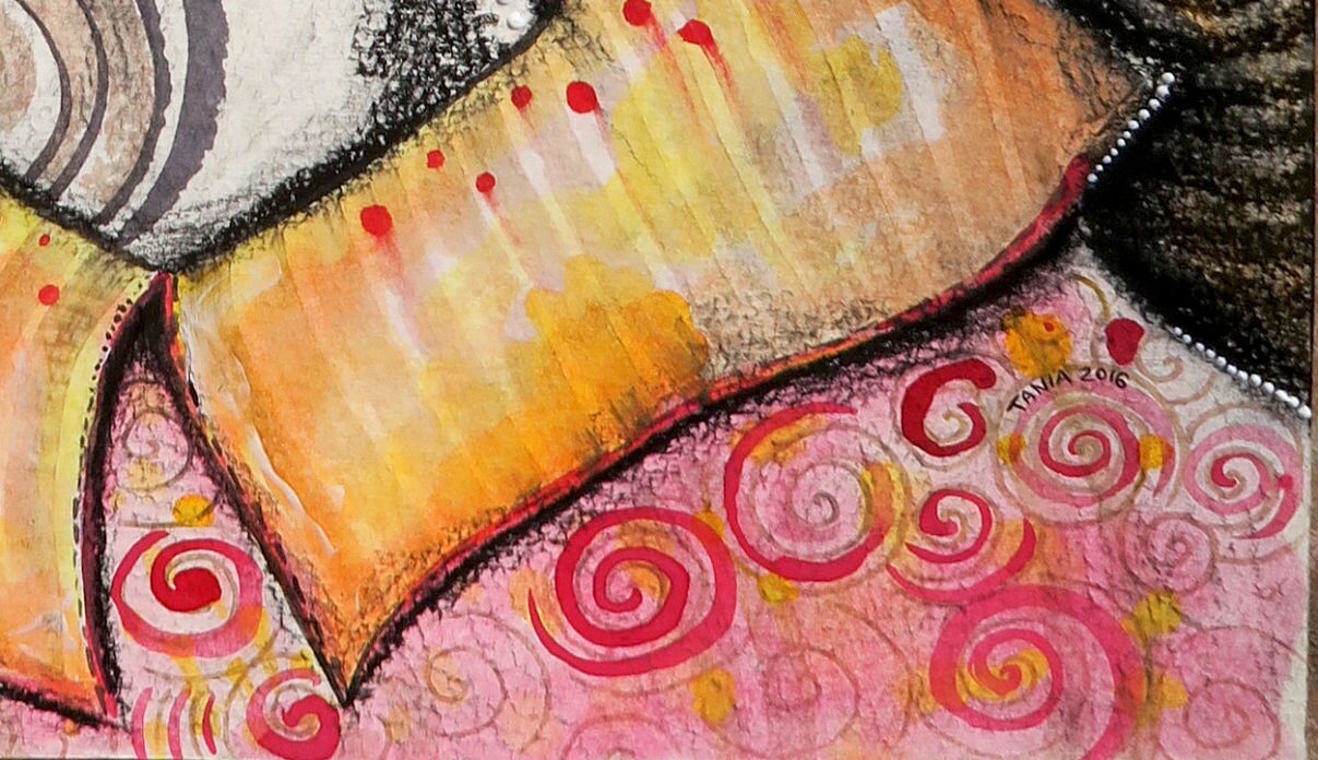 Female Art in Frame Original Fantasy Painting Woman Portrait - Etsy