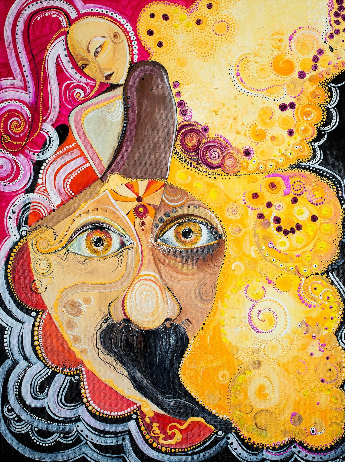 Сontemporary Art Phallic Paintings Modern Art 24 X | Etsy