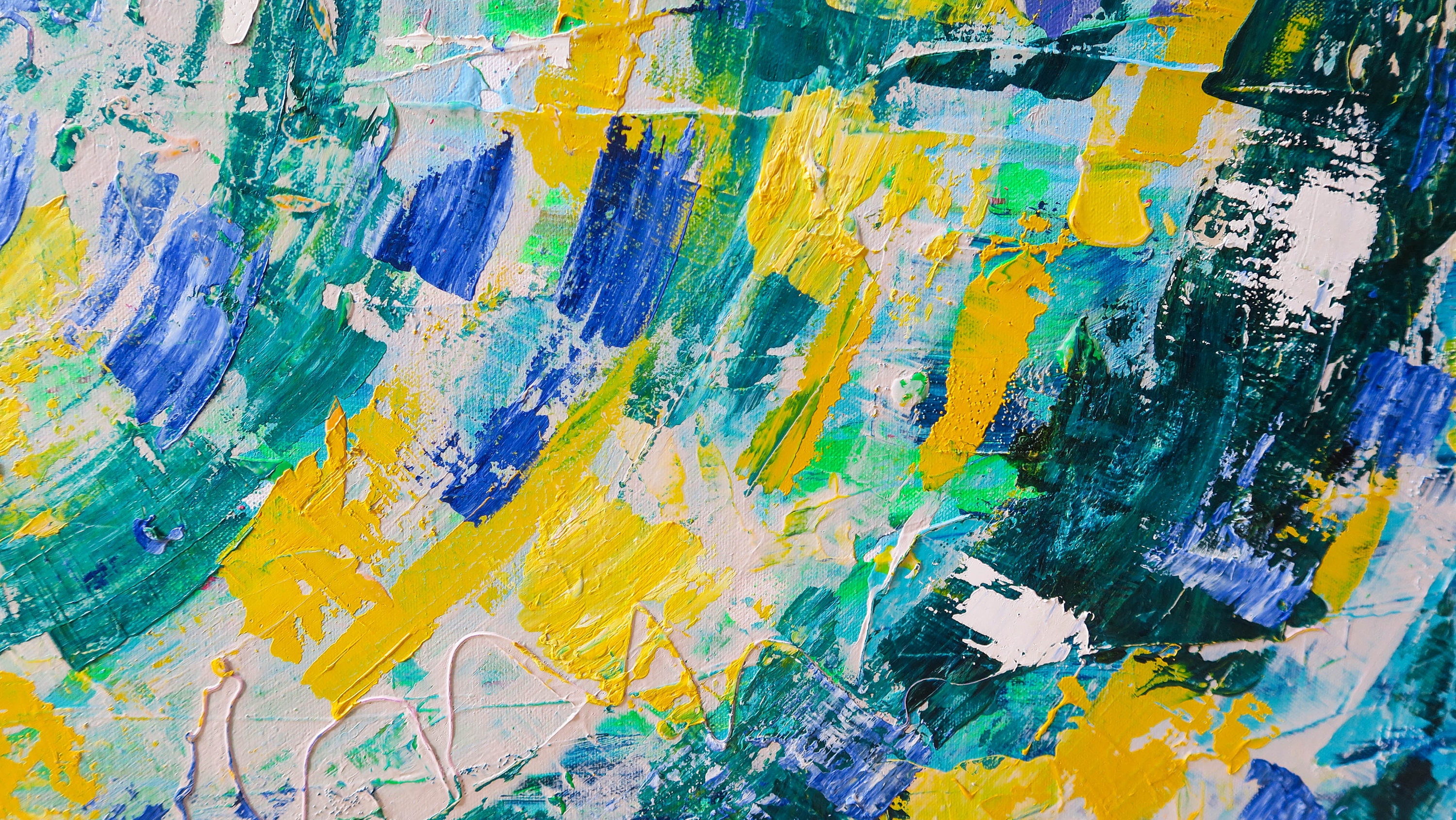 Colorful Painting On Canvas 47 x 35.5 | Etsy