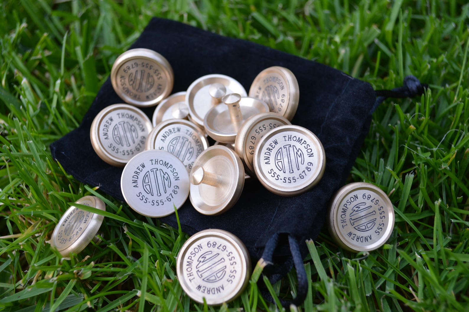 Personalized Monogram Engraved Clublinks Golf Club ID Tag Set of 14 ...