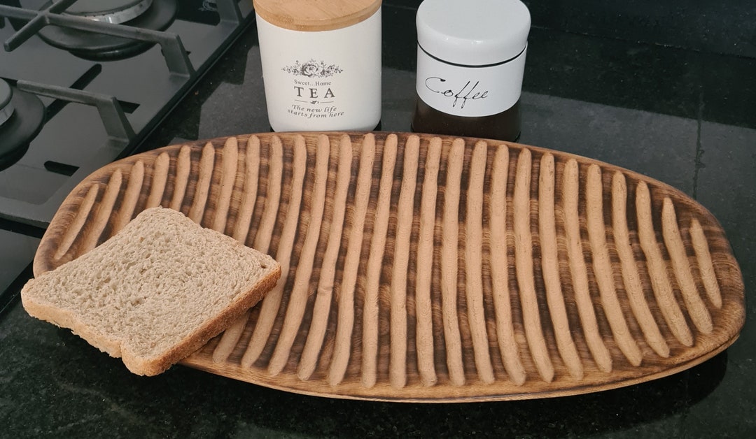 Wooden Bread Trays, Bread Serving Tray, Wooden Plate Size 18" by 10" - Etsy