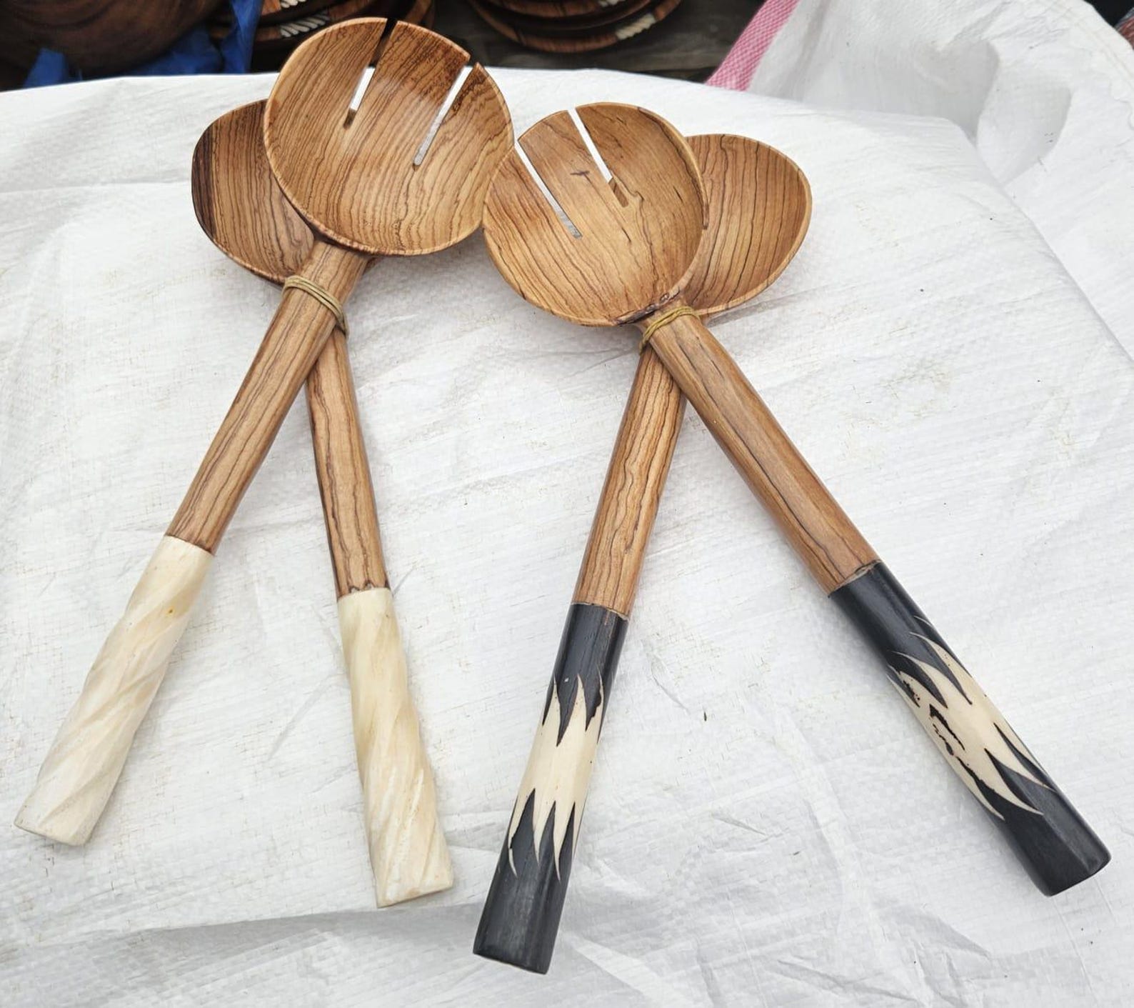 Assorted Wooden Serving Spoons, Serving Spoons, Wooden Spoons, Handmade ...
