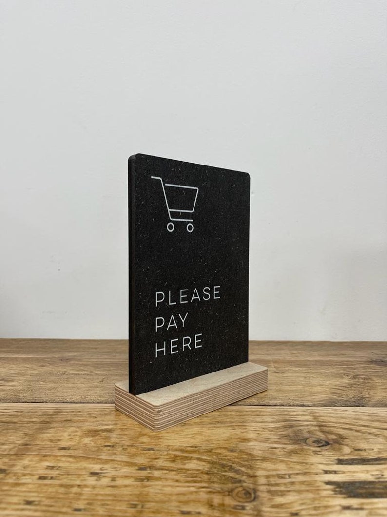 Beautifully Crafted Sustainable Mini Counter Top Signs - Etsy