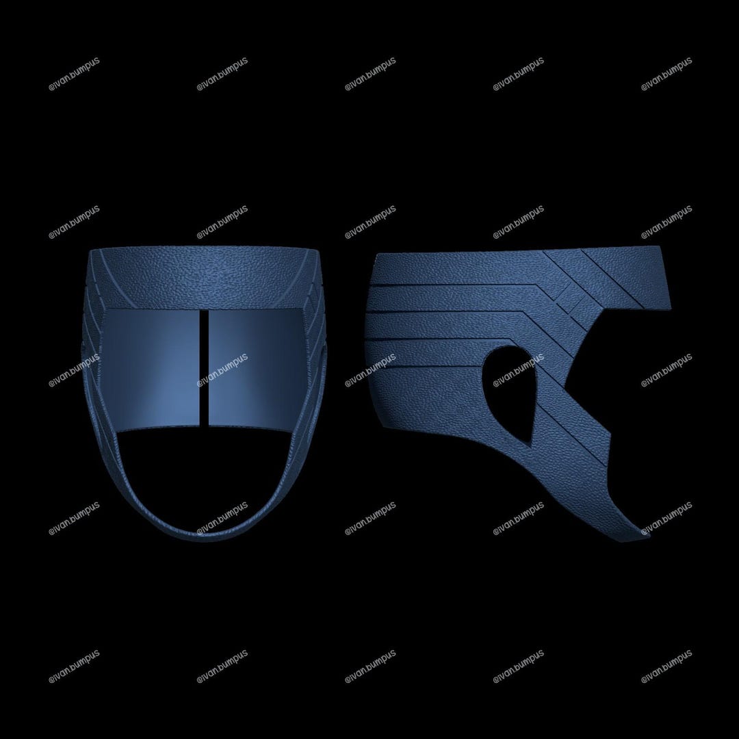 Digital STL File (D&W Style) Gambit Inspired Headgear(3d Printable File ...