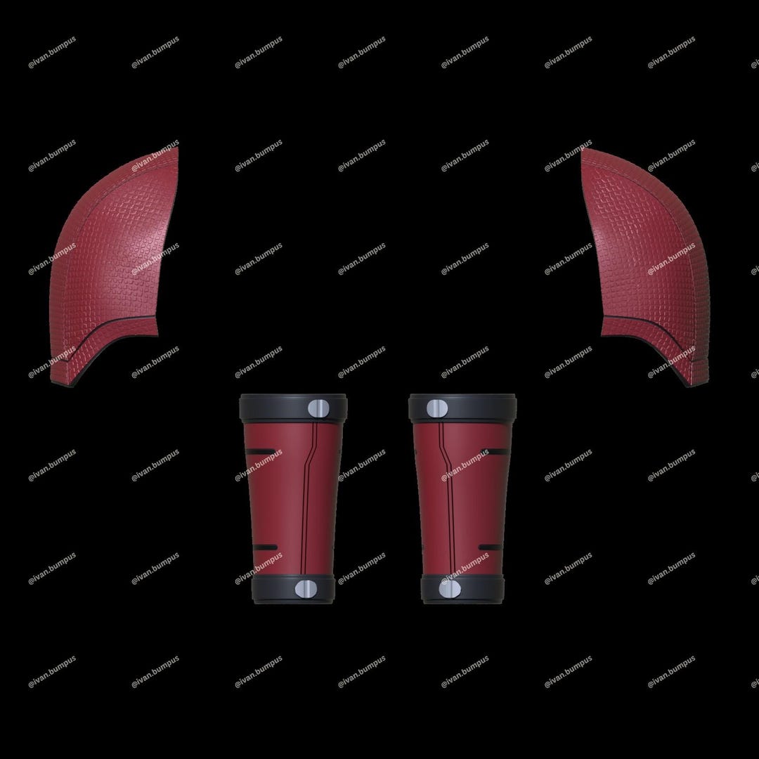 Digital STL File Daredevil BA Gauntlets and Shoulder Armor(3d Printable ...