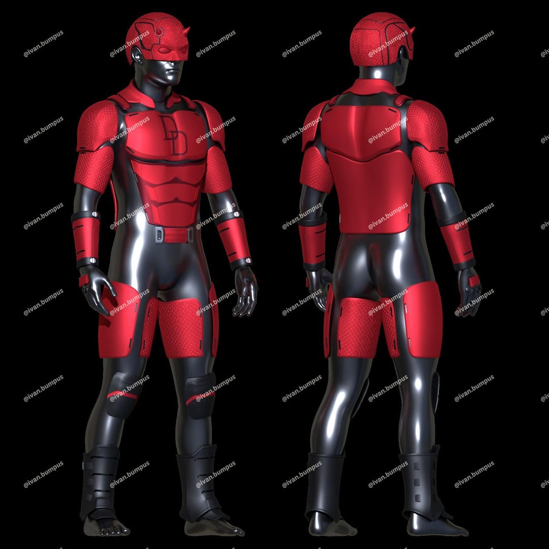 Digital STL File Daredevil Inspired Armor(3d Printable Files) - Etsy