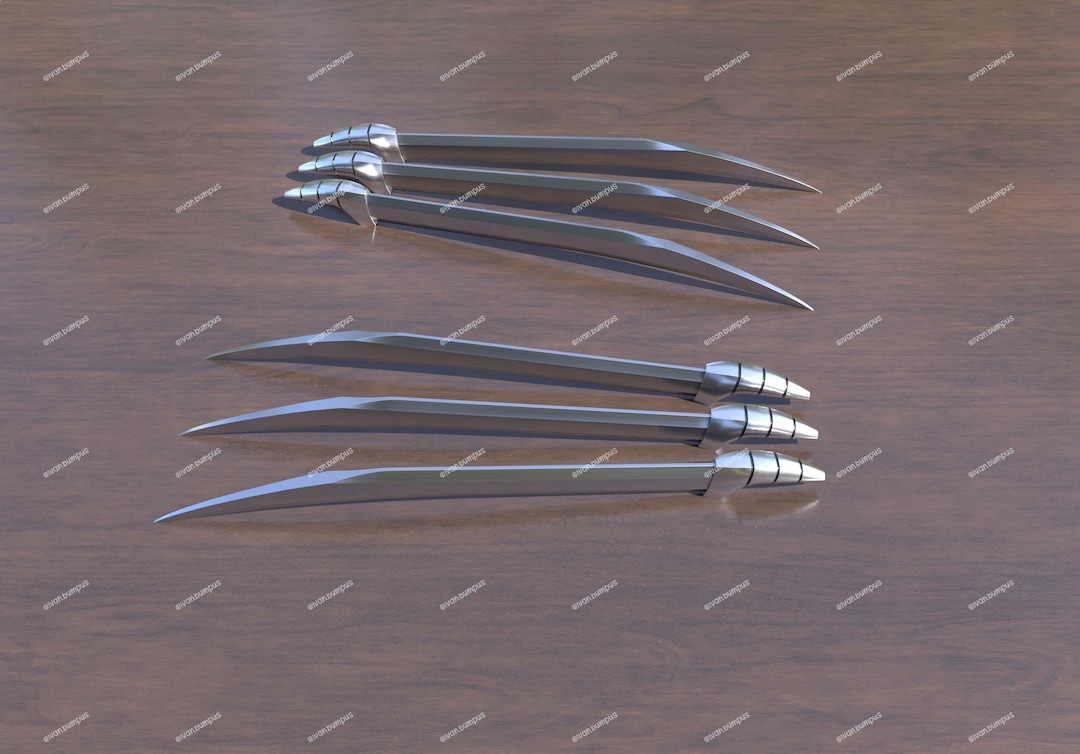 READ DESCRIPTION Digital STL File Wolverine Inspired Claws V2(3D ...