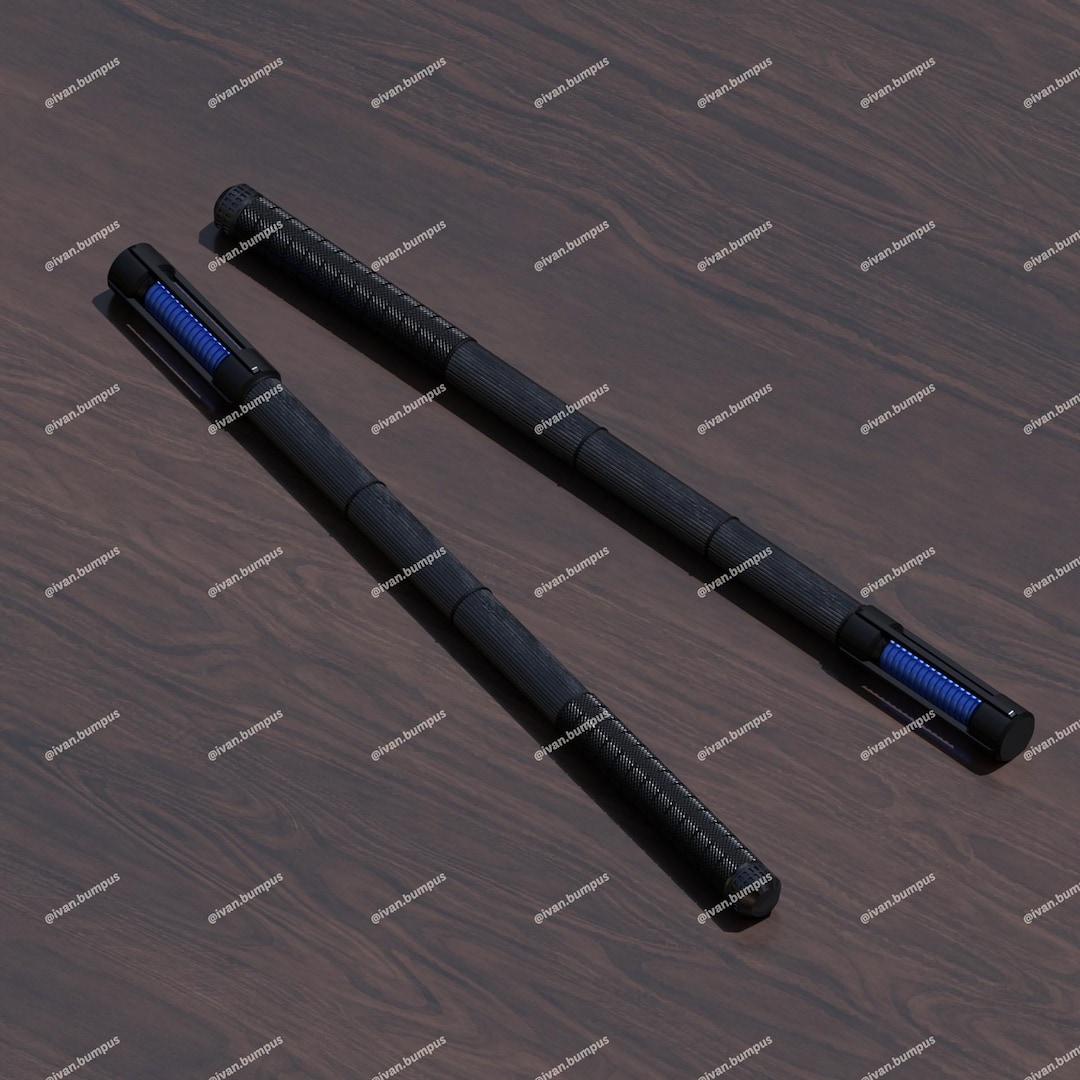 READ DESCRIPTION Digital STL File Nightwing Inspired Escrima Sticks V3 ...