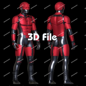 READ DESCRIPTION Digital STL File Daredevil Inspired Armor(3d Printable ...