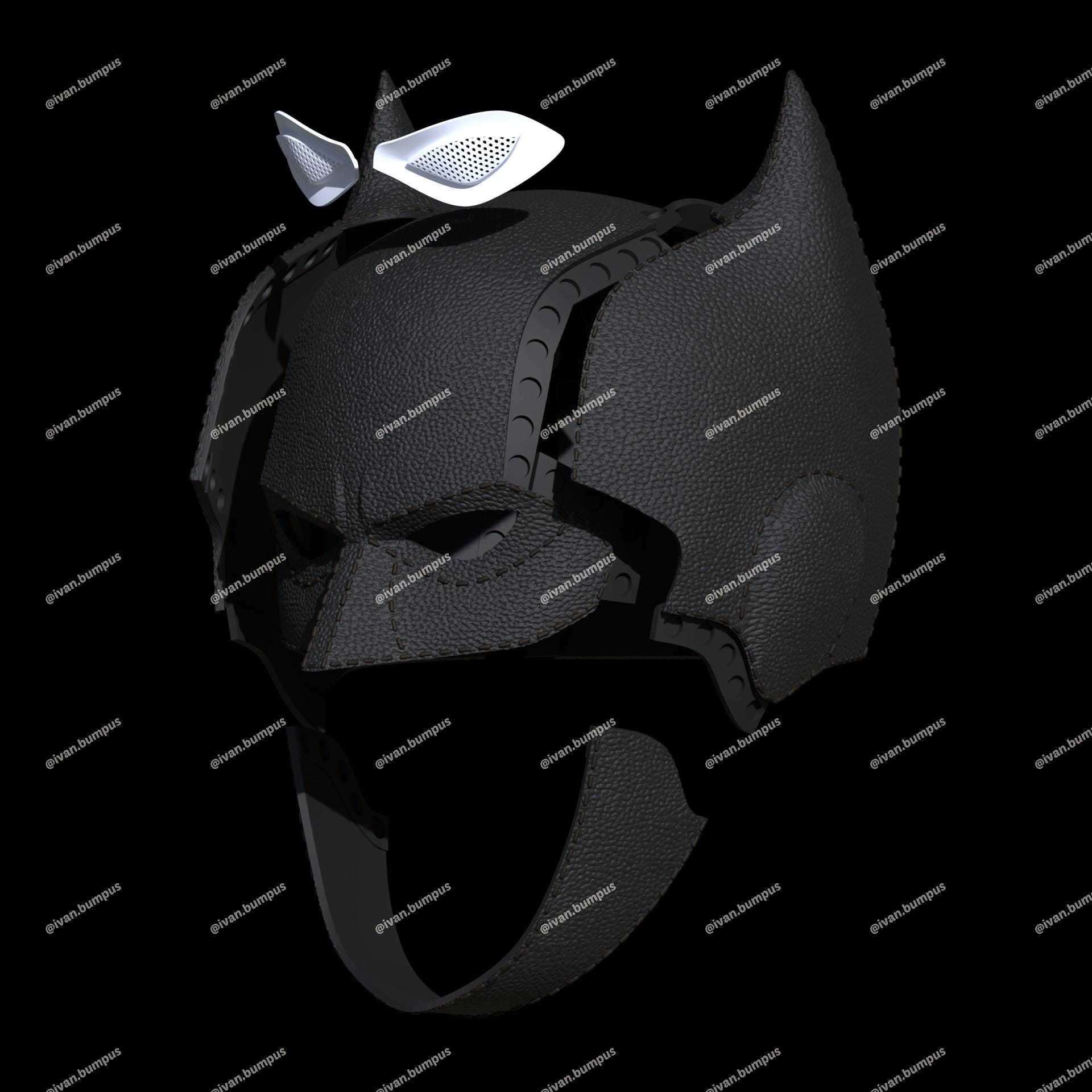 Digital STL File Bat Vigilante Inspired Cowl V2(3D Printable File) - Etsy