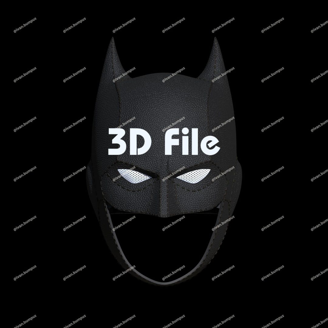 Digital STL File Bat Vigilante Inspired Cowl V2(3D Printable File) - Etsy