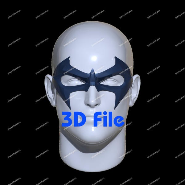 Nightwing Mask 3d Stl - Etsy