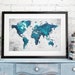 World Map Files Printable, Blue Colors Downloadable Large Decor Map of ...