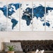 Extra Large World Map Canvas Wall Decor Push Pin Travel Map - Etsy