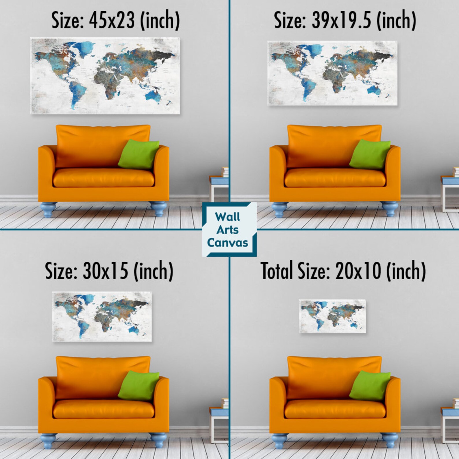 Adventure World Map Canvas Push Pin Travel Map Wall Art - Etsy