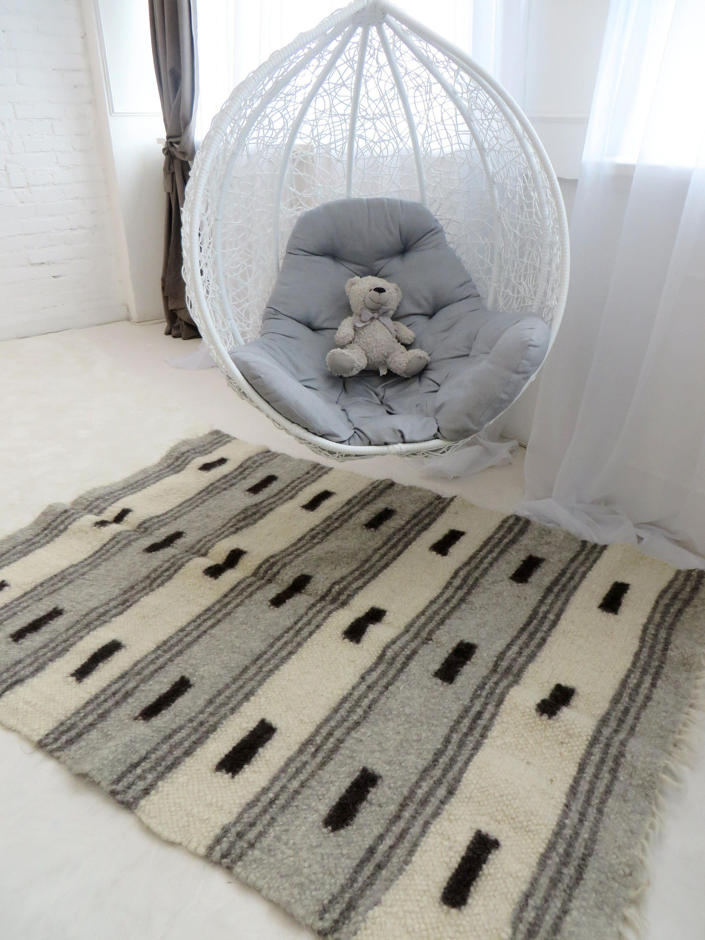 Wool Rug Rugs Handwoven Rug Area Rug White Rug Floor Rug | Etsy