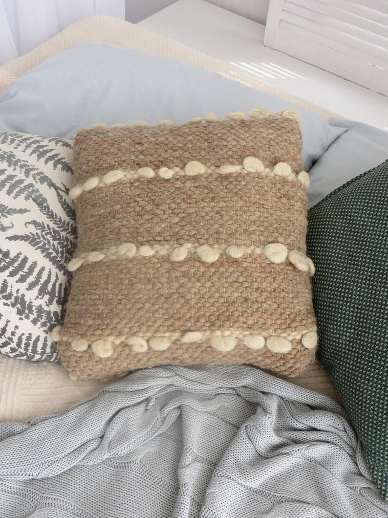 Beige Throws Throws and Pillows Bed Decor Decorative Pillows | Etsy