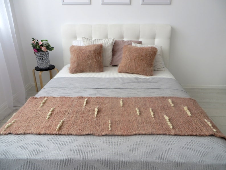 Long Wool Runner Bed Runner Hall Rug Runner Hallway Runner | Etsy