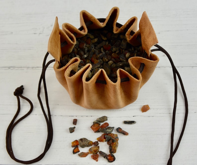 Leather Drawstring Pouch Coin Pouch Money Pouch Coin Purse | Etsy