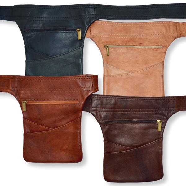 Leather Hip Bag - Etsy