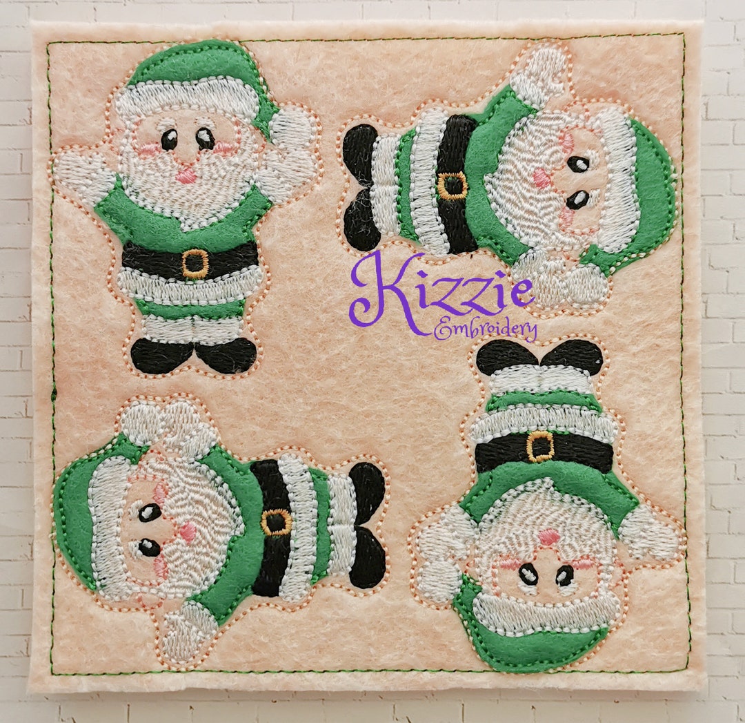 Vintage Santa Feltie Sheet - Etsy